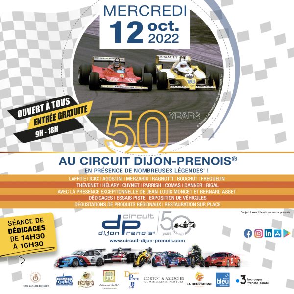 Un cinquantenaire en trombe pour le circuit de Dijon-Prenois