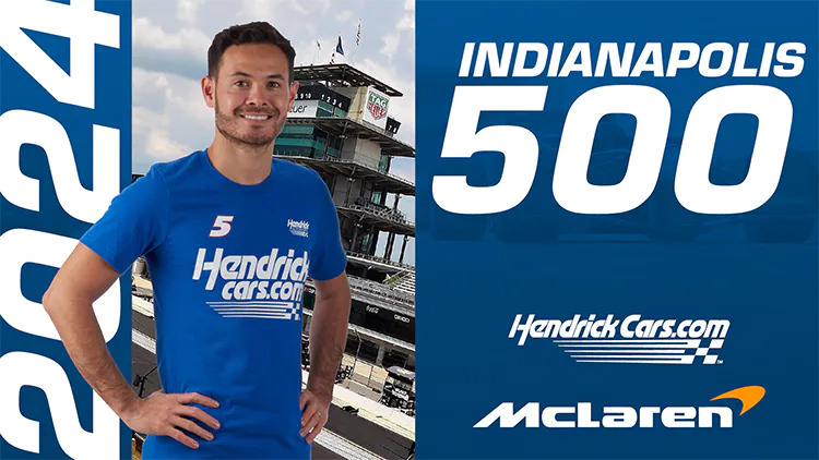 Kyle Larson avec McLaren et Hendrick à l'Indy 500 en 2024