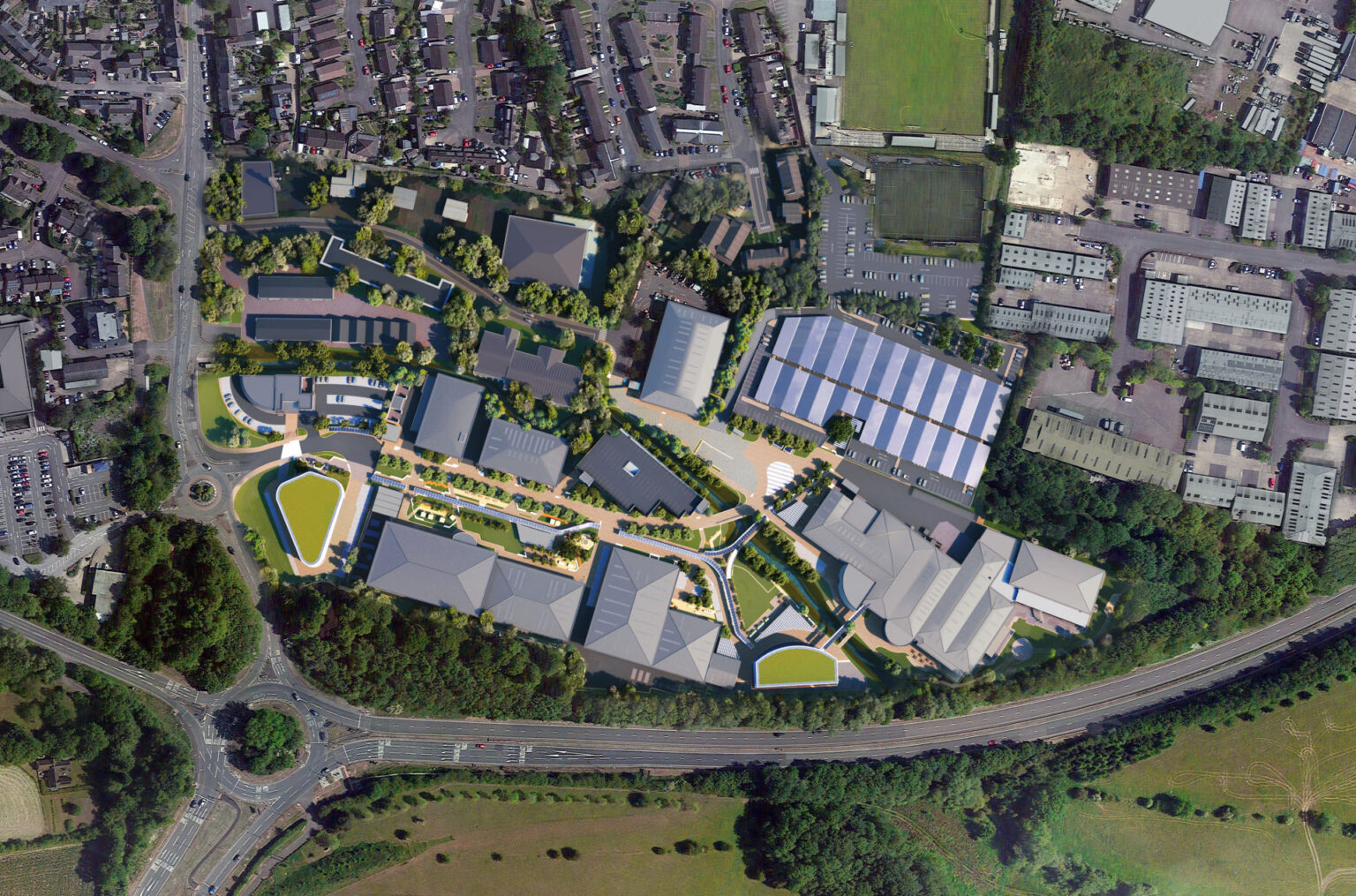 Mercedes dévoile un aperçu de son futur campus de Brackley